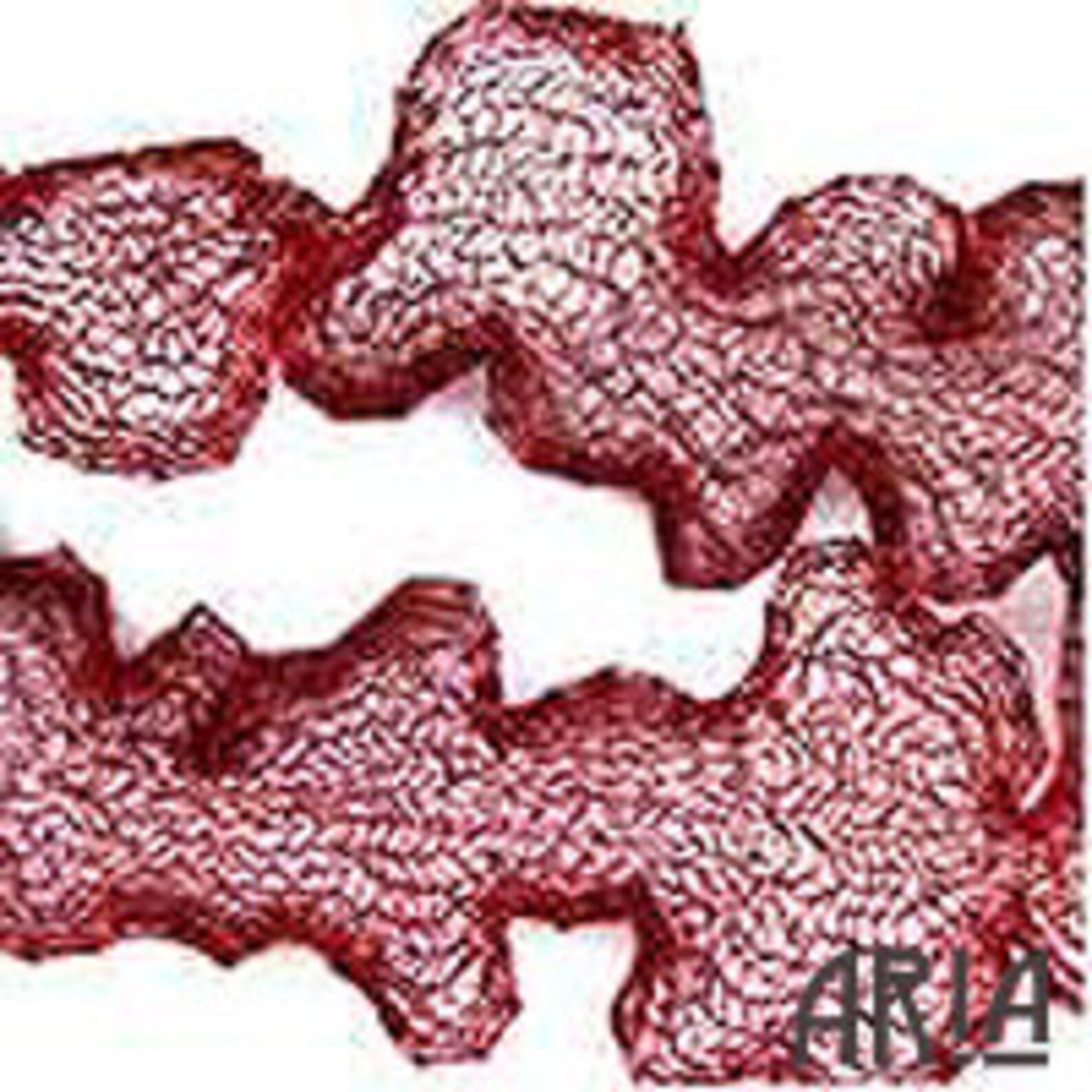 ITALIAN WIRE MESH: 6mm Red Italian Wire Mesh Ribbon 3 Yard Spool (9 ...