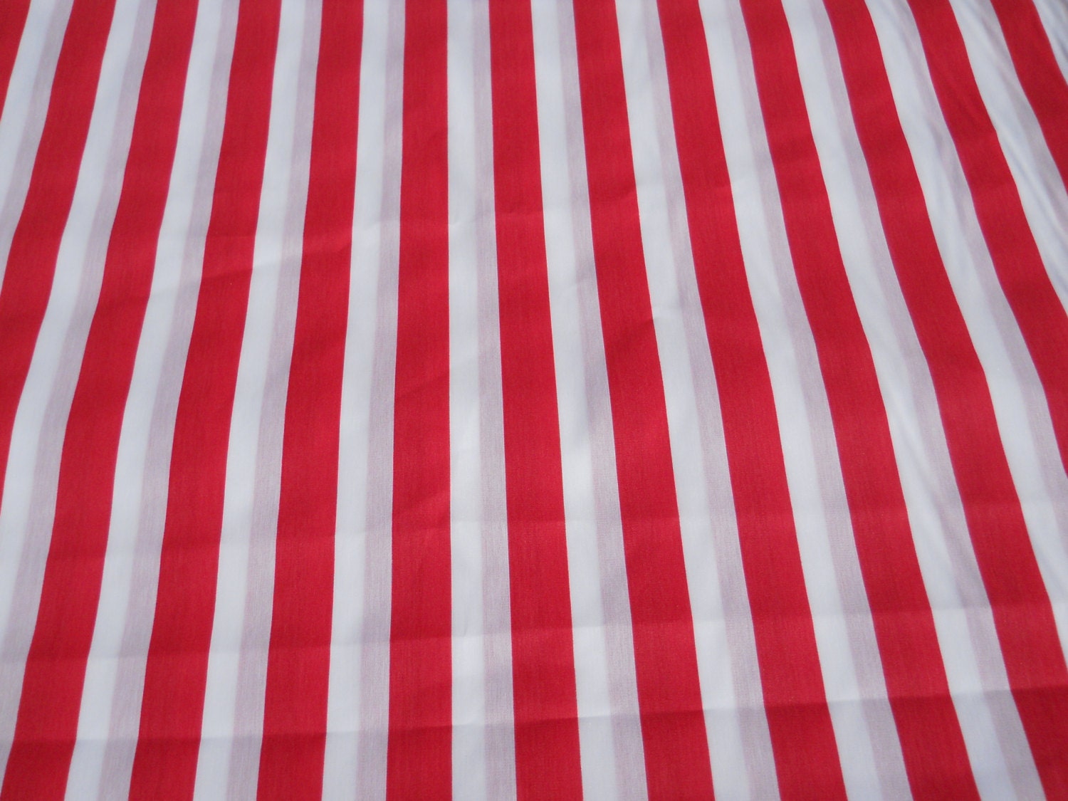 Red Stripes Fabric Red White Curtain Fabric Red Home Decor | Etsy