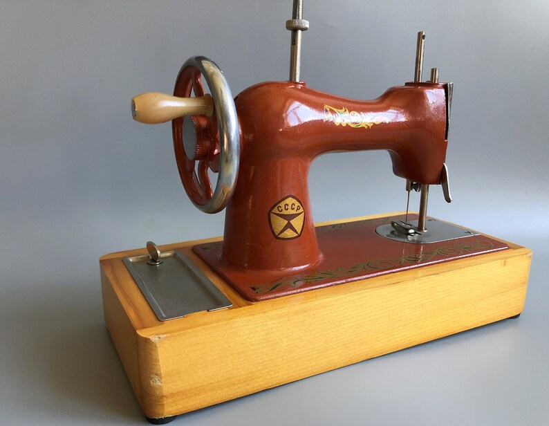 Vintage Soviet Toy Child Sewing Machine Original Box Kids | Etsy