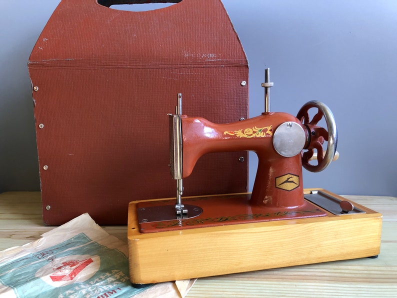 Vintage Soviet Toy Child Sewing Machine Original Box Kids | Etsy