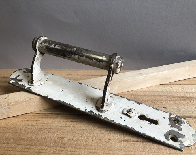 Vintage Door Handle, Large Metal Door Handle With Key Hole, Old Soviet ...