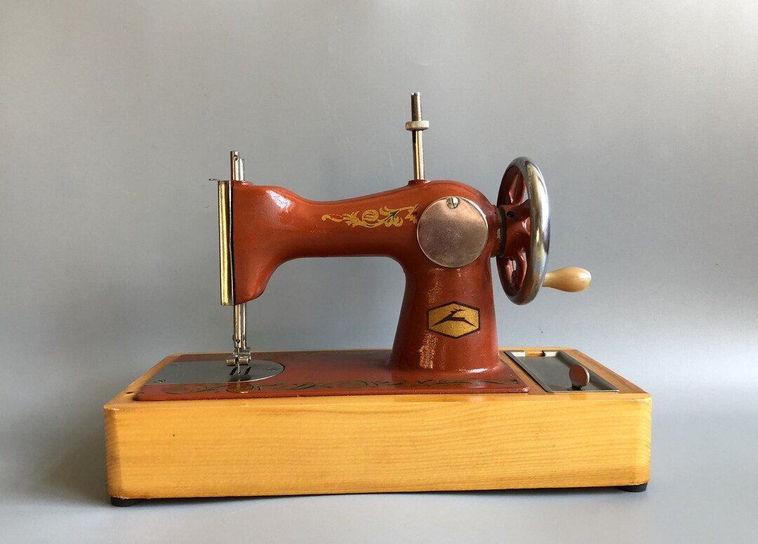 Vintage Soviet Toy Child Sewing Machine Original Box Kids Sewing ...