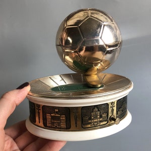 Vintage Soviet Music Box Olympic Stadium in Moscow Sights Red Square ...