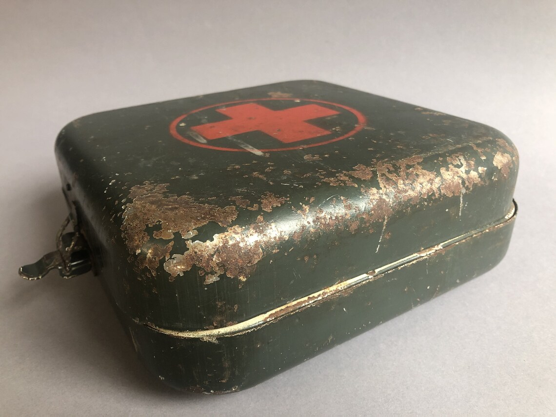 Vintage Soviet Military Box Red Cross Metal Box USSR Medical | Etsy