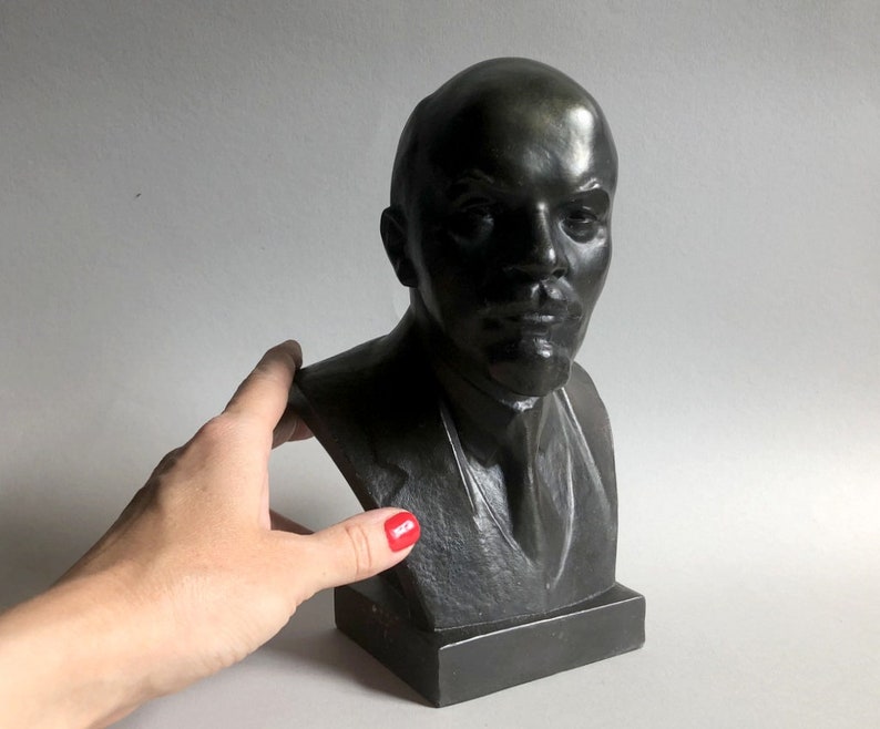 Lenin Vintage Desk Bust Figurine Soviet Leader Vladimir | Etsy