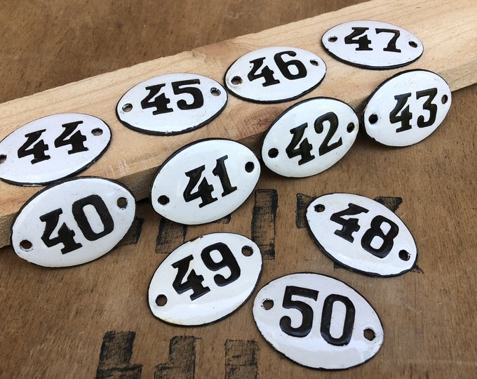 Vintage Soviet Sign Flat Room Number Enameled Plate USSR 1960s Number ...