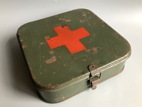 Vintage Soviet Military Box Red Cross Metal Box USSR Medical | Etsy