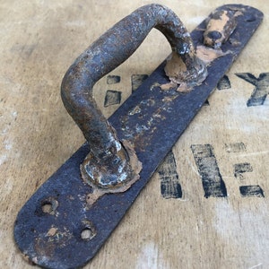 Vintage Door Handle Large Metal Door Handle with key hole Barn | Etsy