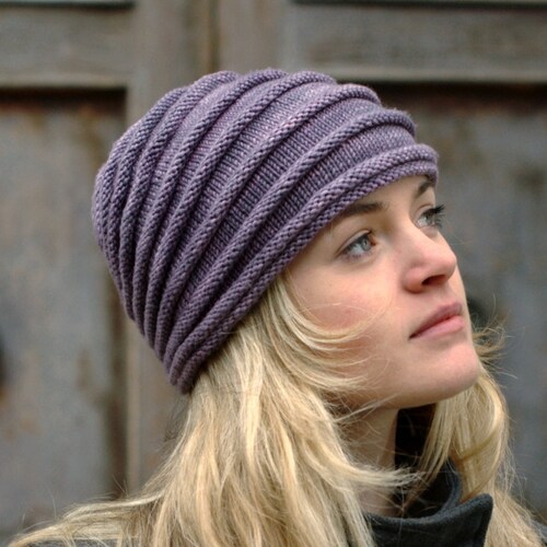 Tucked Hat PDF Knitting Pattern instructions | Etsy