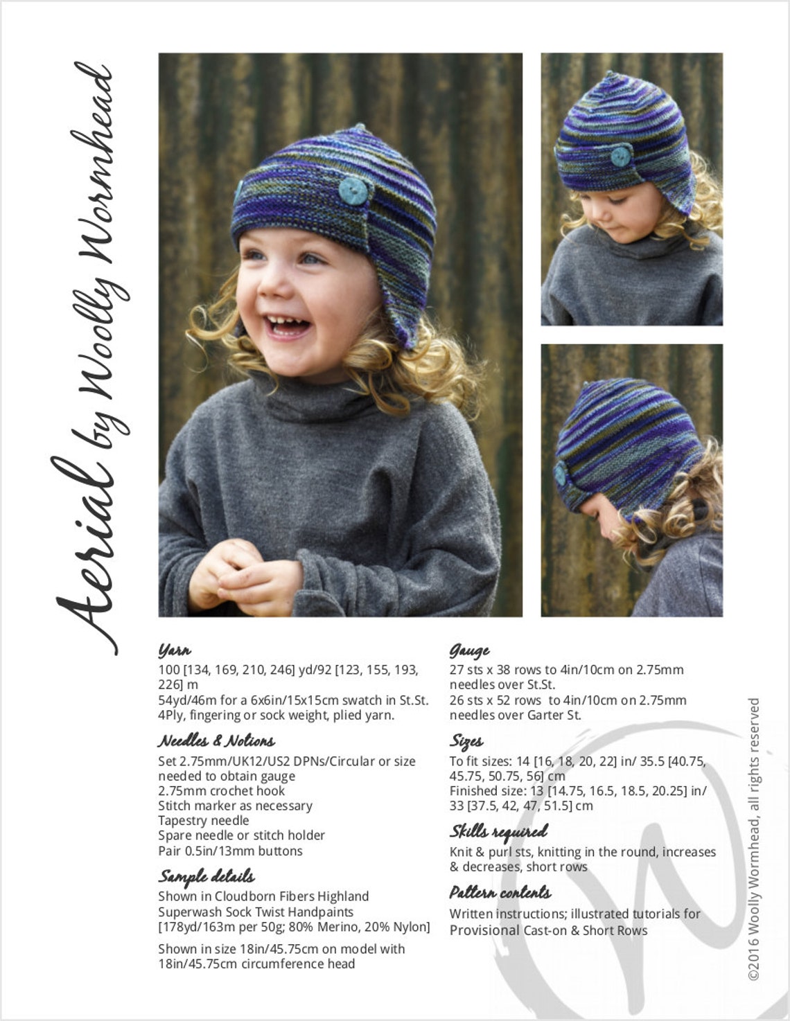 Aerial Aviator Hat PDF Knitting Pattern instructions | Etsy UK