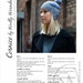 Cornice Hat PDF Knitting Pattern instructions - Etsy