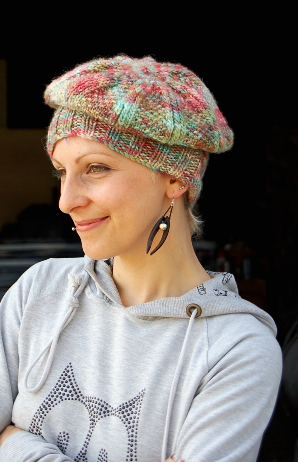 Marble Muffin Hat PDF Knitting Pattern instructions | Etsy