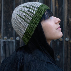 Parallelo Beanie Hat PDF Knitting Pattern instructions - Etsy UK