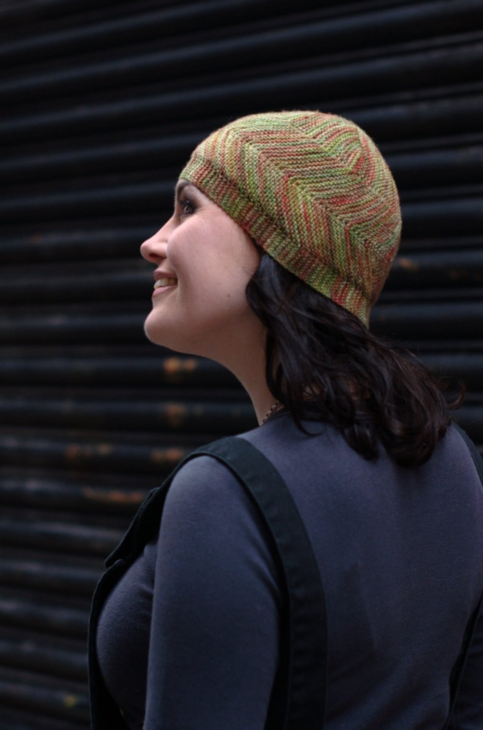 Dancette sideways knit Hat PDF knitting pattern instructions | Etsy