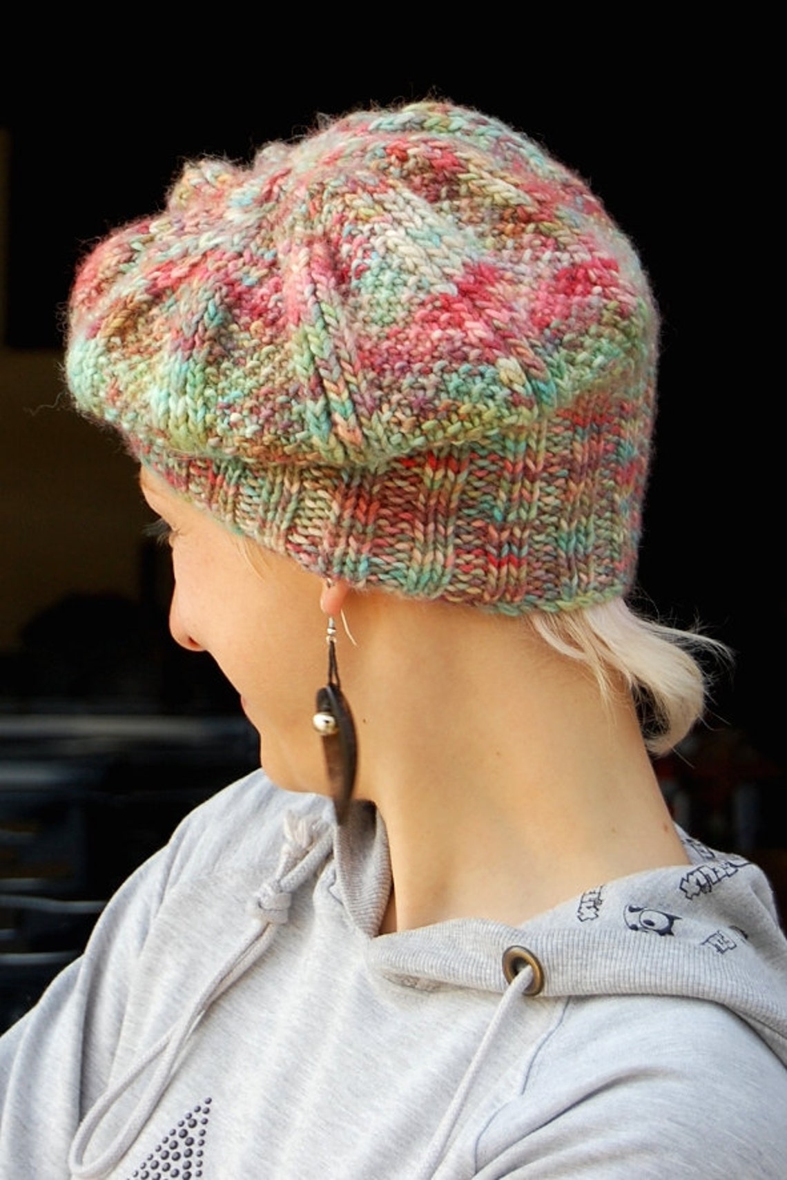 Marble Muffin Hat PDF Knitting Pattern instructions | Etsy