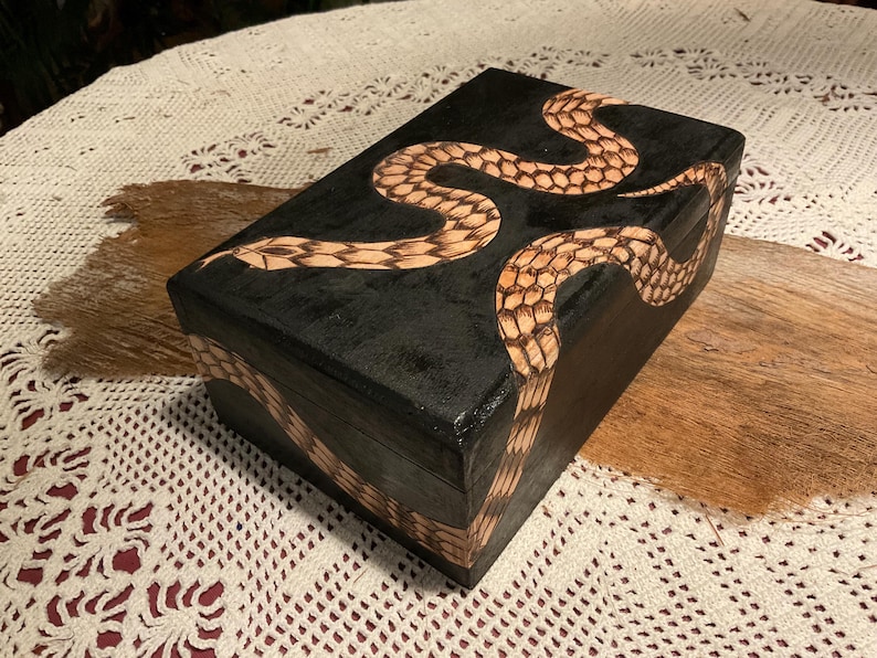 Wooden Snake Box - Etsy