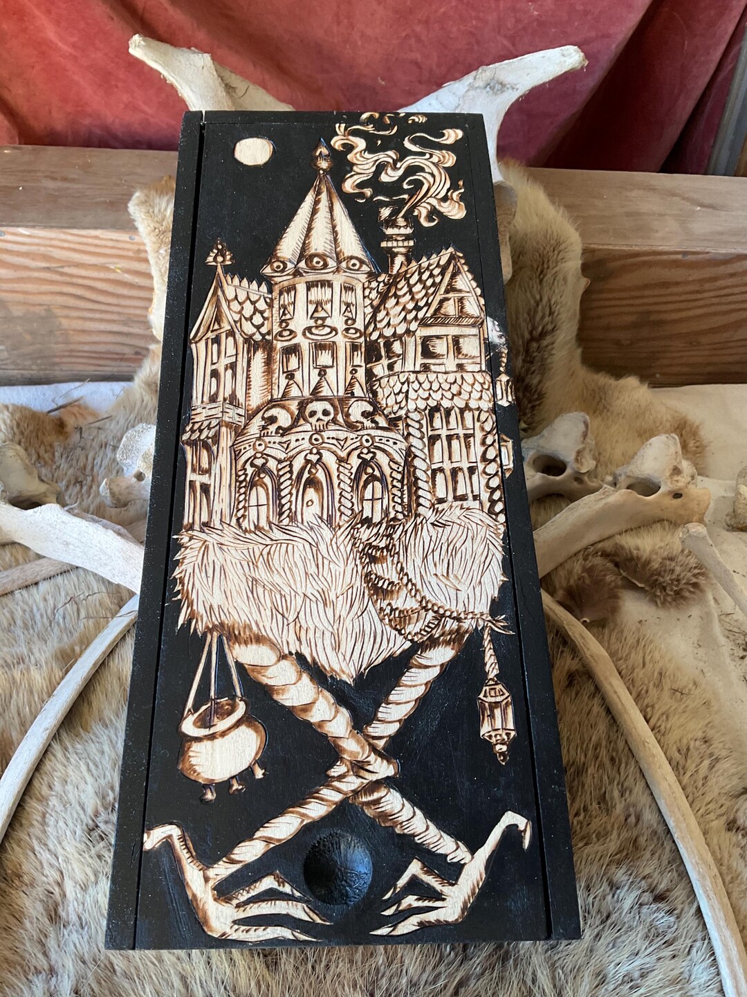 Large Baba Yaga Victorian Slider Box - Etsy