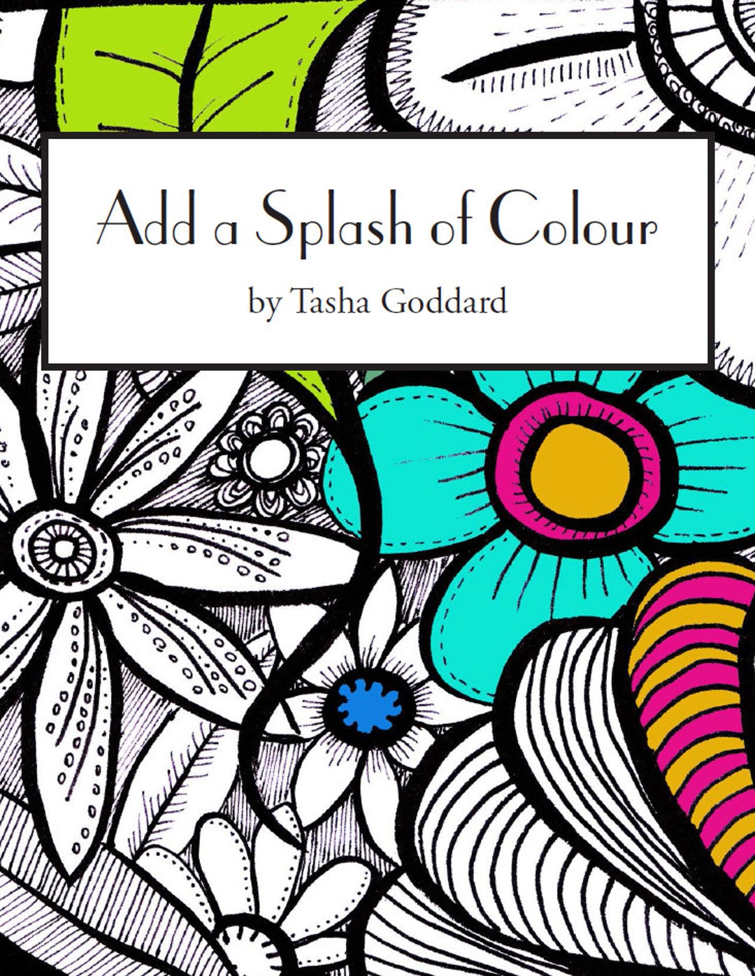 Add a Splash of Colour: Grown-up Colouring Book - Etsy
