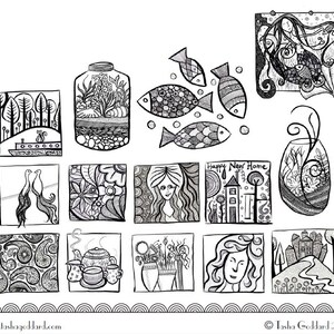 Add a Splash of Colour: Grown-up Colouring Book - Etsy