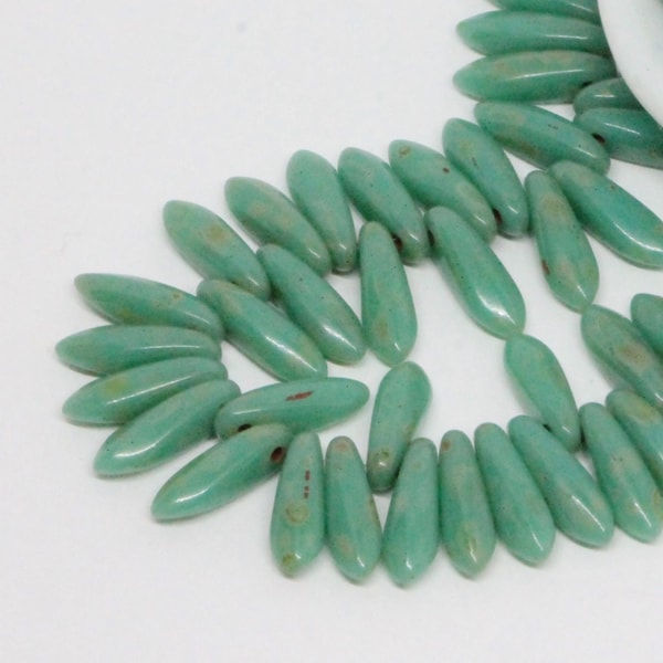 Czech Dagger Beads - Etsy