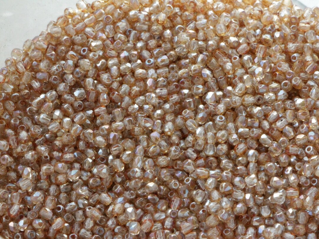 150pcs Crystal Twilight Czech Beads 2mm Czech Fire-Polished Beads ...