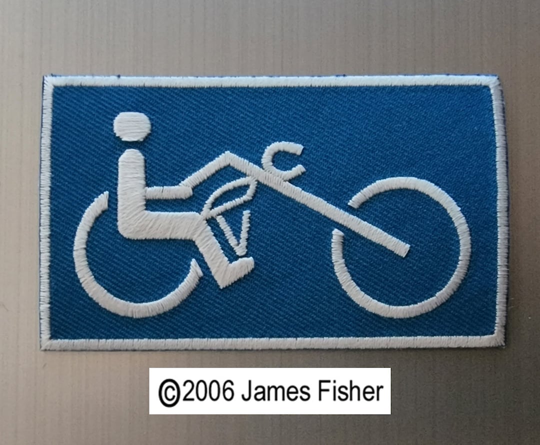 Handicapped Biker Embroidered Iron on Motorcycle Patch - Etsy