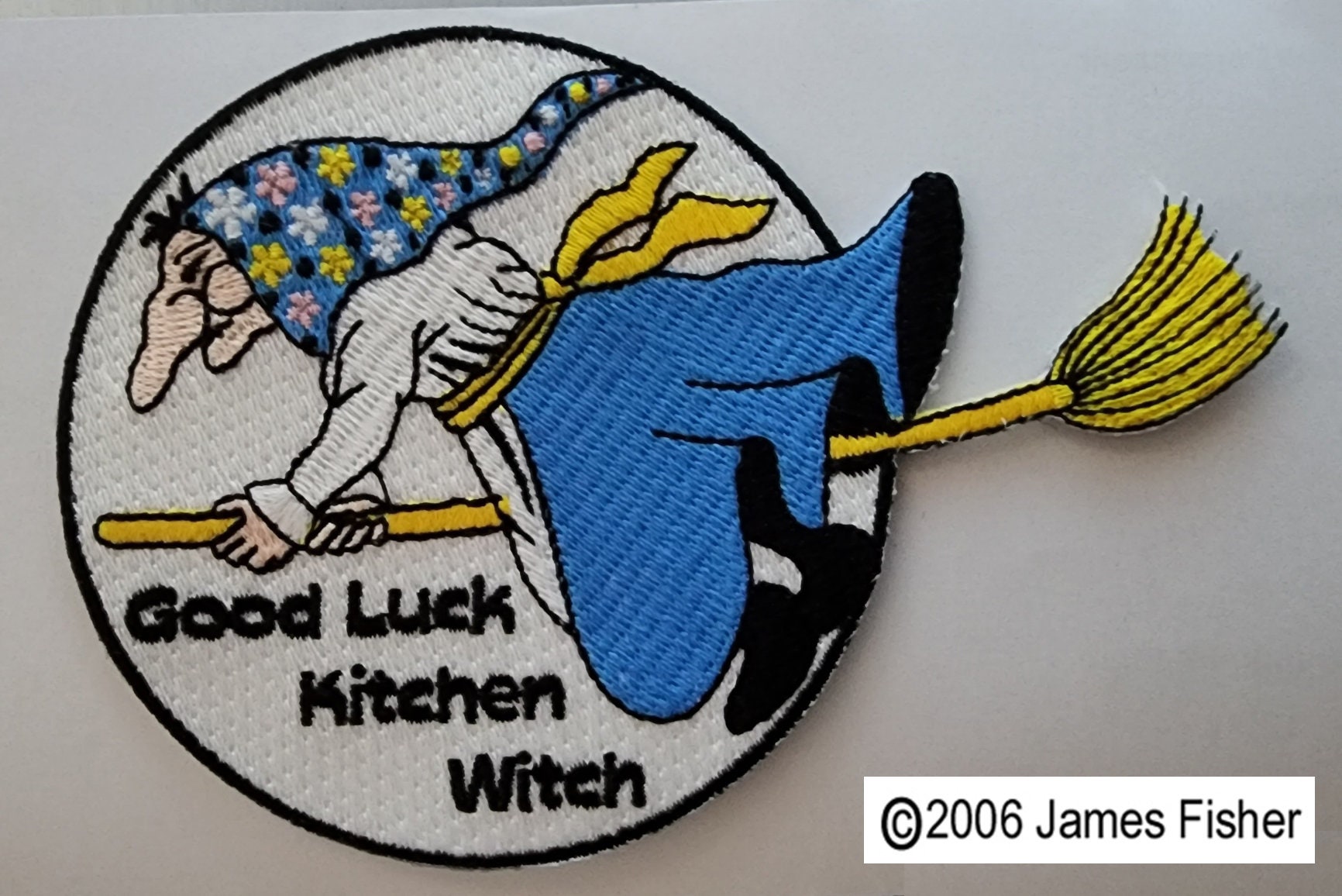 Norwegian Good Luck Kitchen Witch Embroidered Iron on Patch - Etsy
