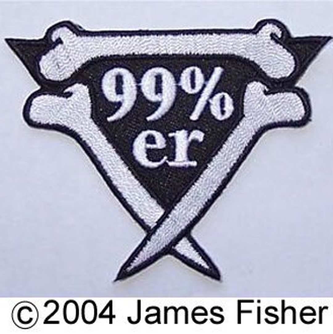 99%er Embroidered Iron-on Motorcycle Patch (not 1 Percenter) Biker Vest - Etsy