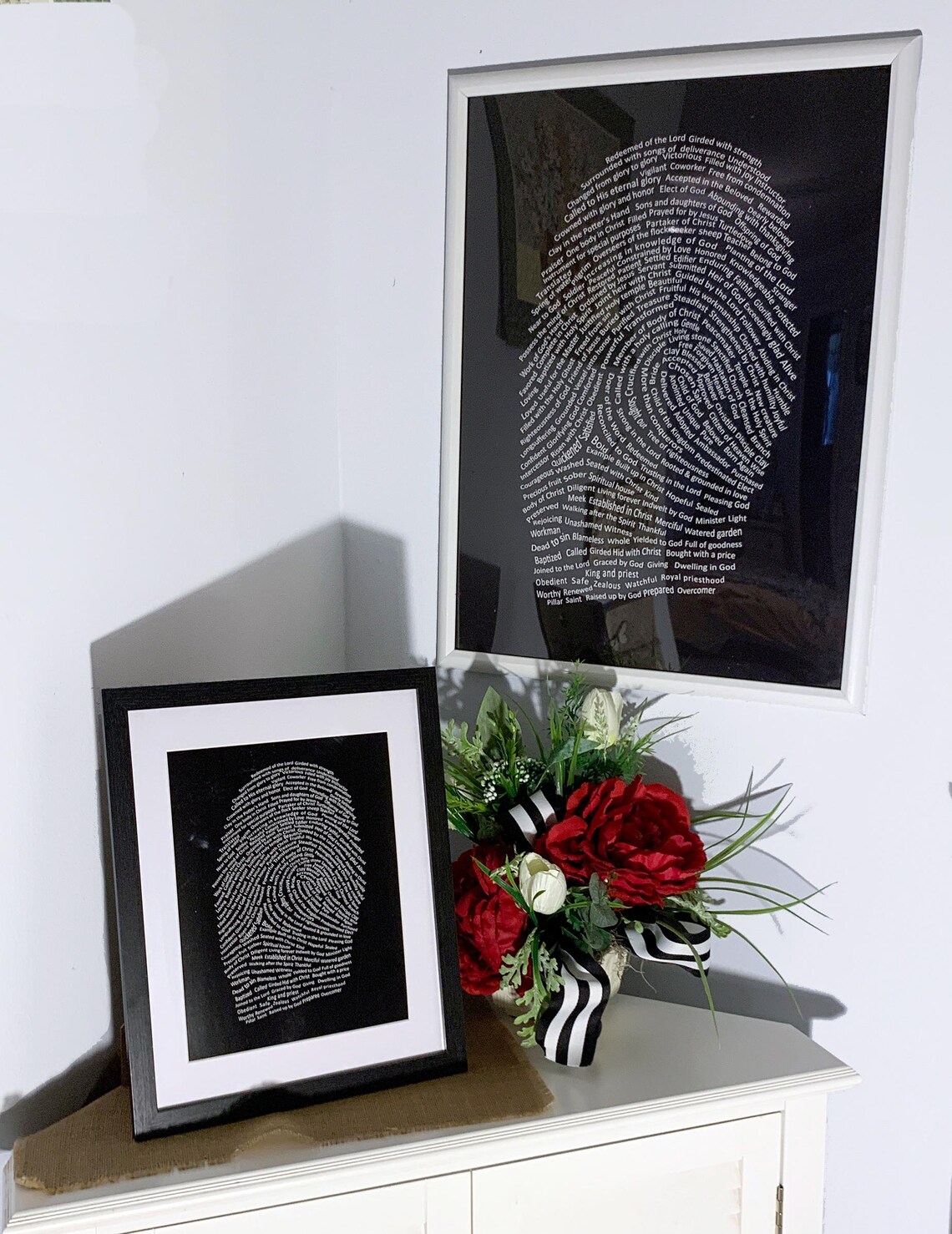 Poster / Print Fingerprint of God, Identity in Christ, Names for ...