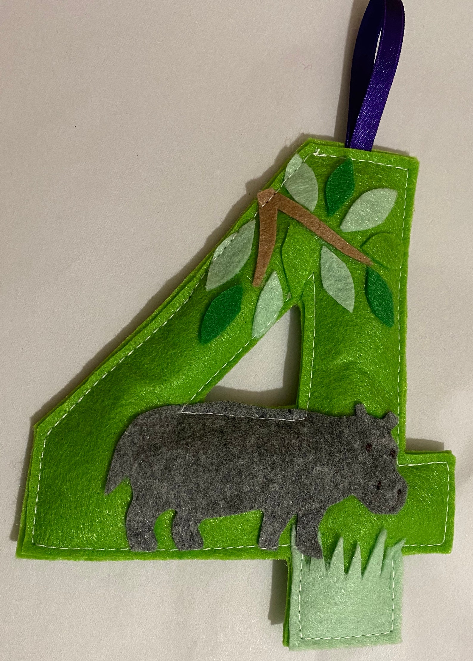 Felt Numbers Jungle Safari Theme Photo prop milestone | Etsy