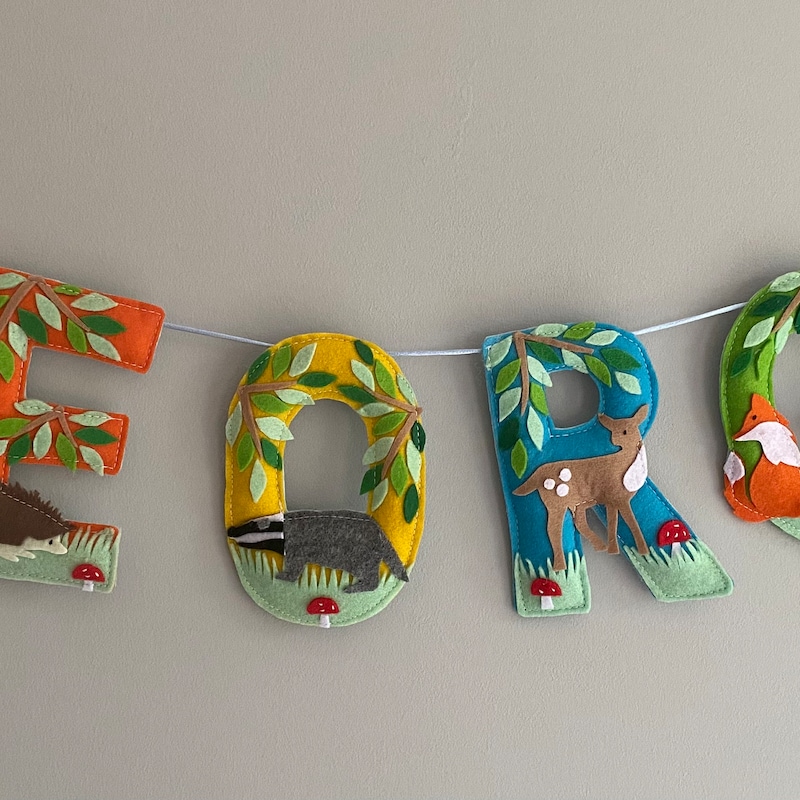 Bright Animal Garland - Etsy