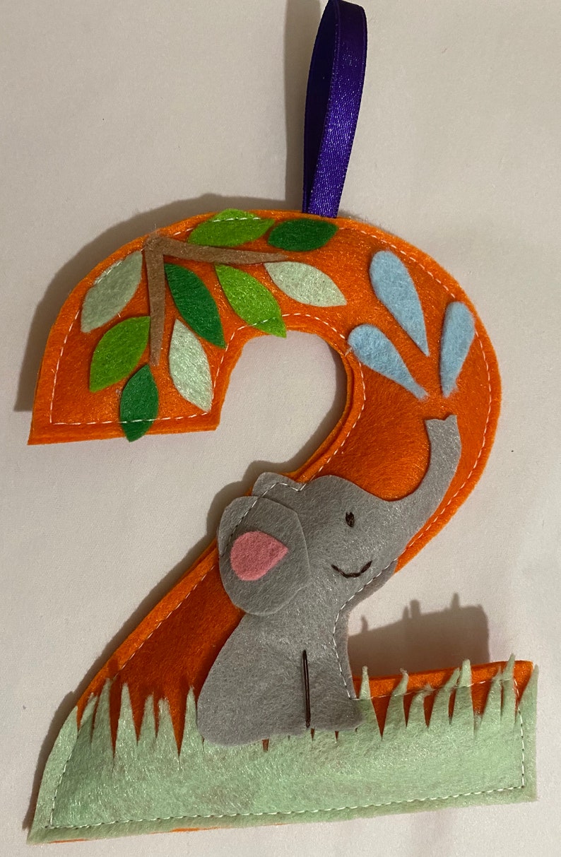 Felt Numbers Jungle Safari Theme Photo Prop Milestone - Etsy