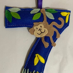 Felt Numbers Jungle Safari Theme, Photo Prop, Milestone, Birthday Party ...