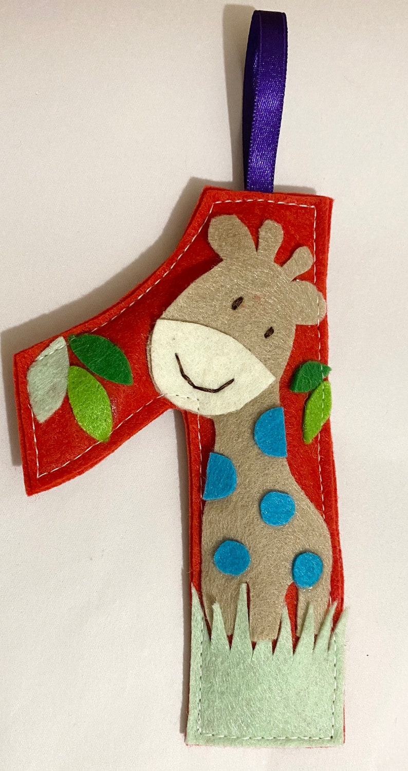 Felt Numbers Jungle Safari Theme Photo Prop Milestone - Etsy