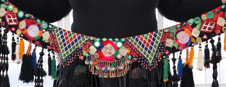 TB408 Tribal Belt Tribal Belly Dance Tribal Fusion ATS FCBD Gypsy Kuchi ...