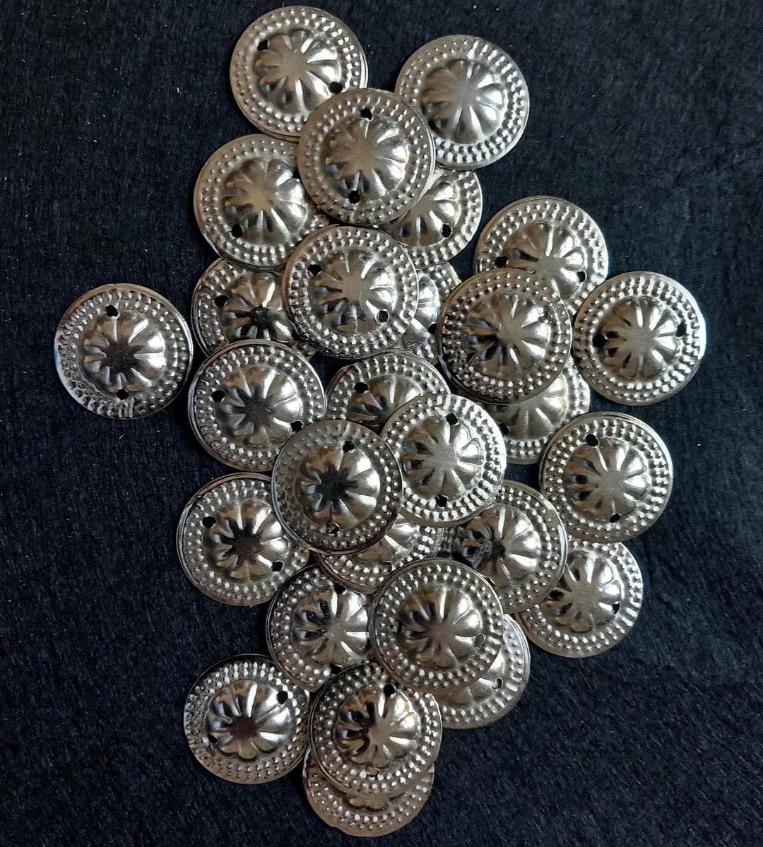 Tribal Metal Buttons Tribal ATS FCBD Fusion Gypsy Kuchi Belly Dance ...