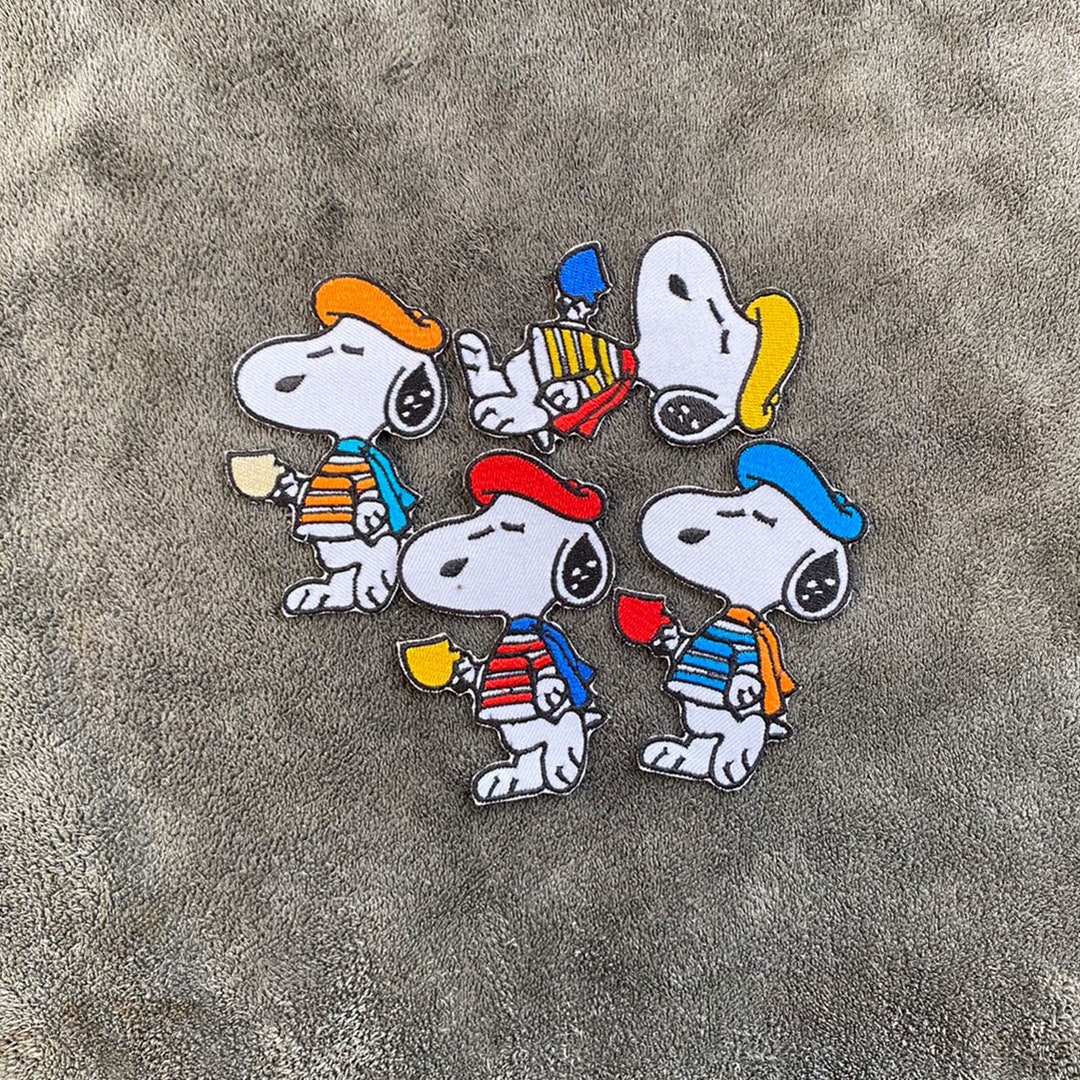 Snoopy Patches Iron on Decorative Patch DIY Embroidery - Etsy