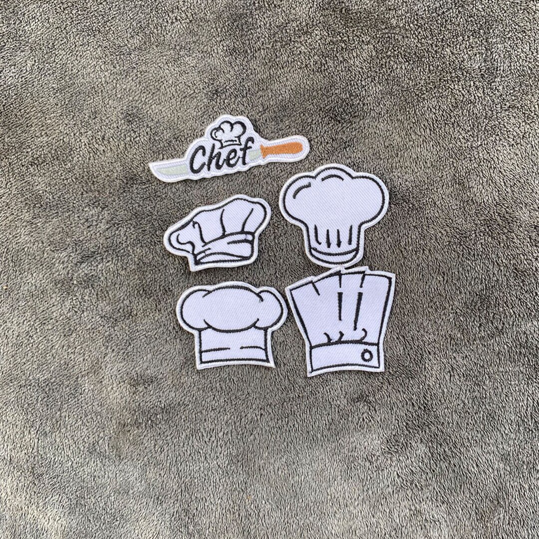 Chef Patches Iron on Decorative Patch DIY Embroidery - Etsy
