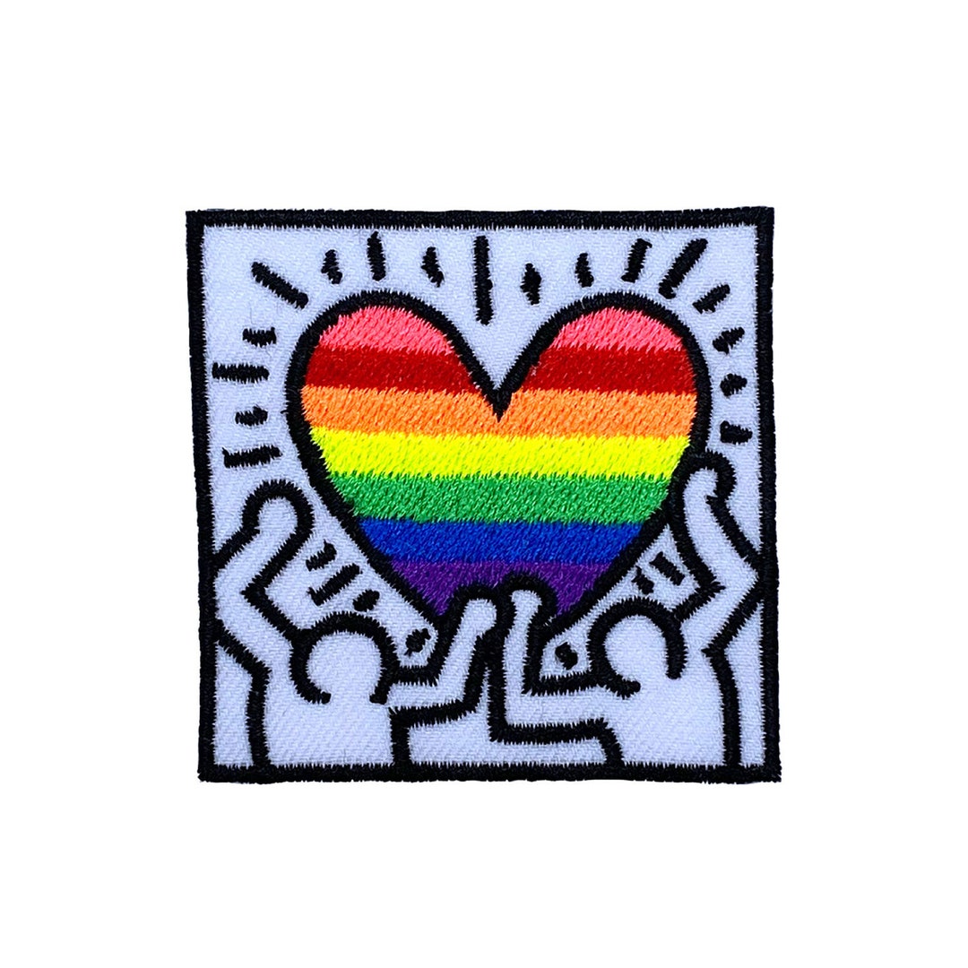 LGBT Heart Progress Pride Rainbow Flag Patches Iron on - Etsy
