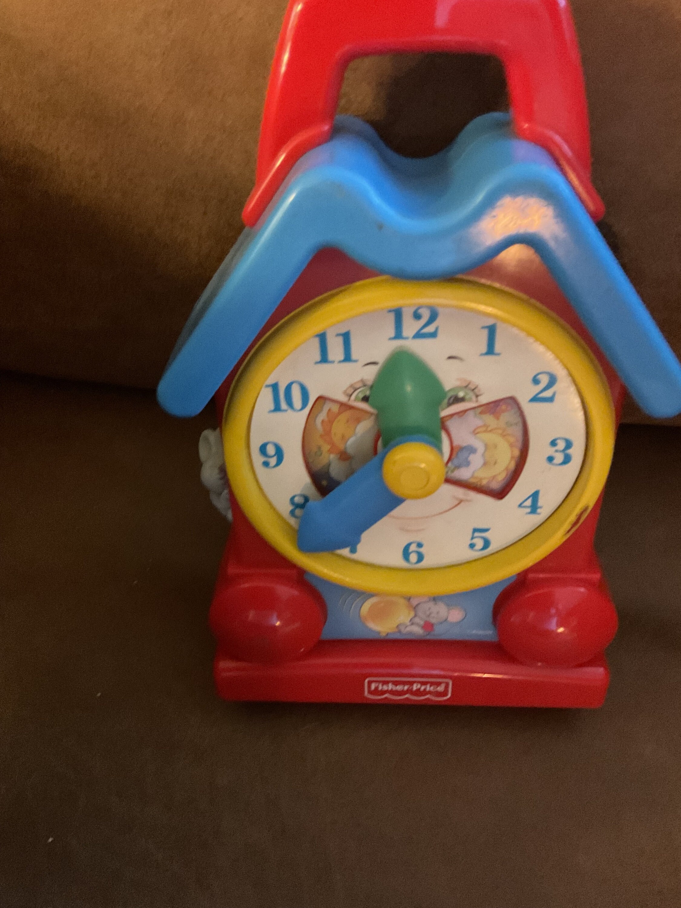 VINTAGE FISHER PRICE Wind up Clock. 1994 Collectable. Musical Clock ...