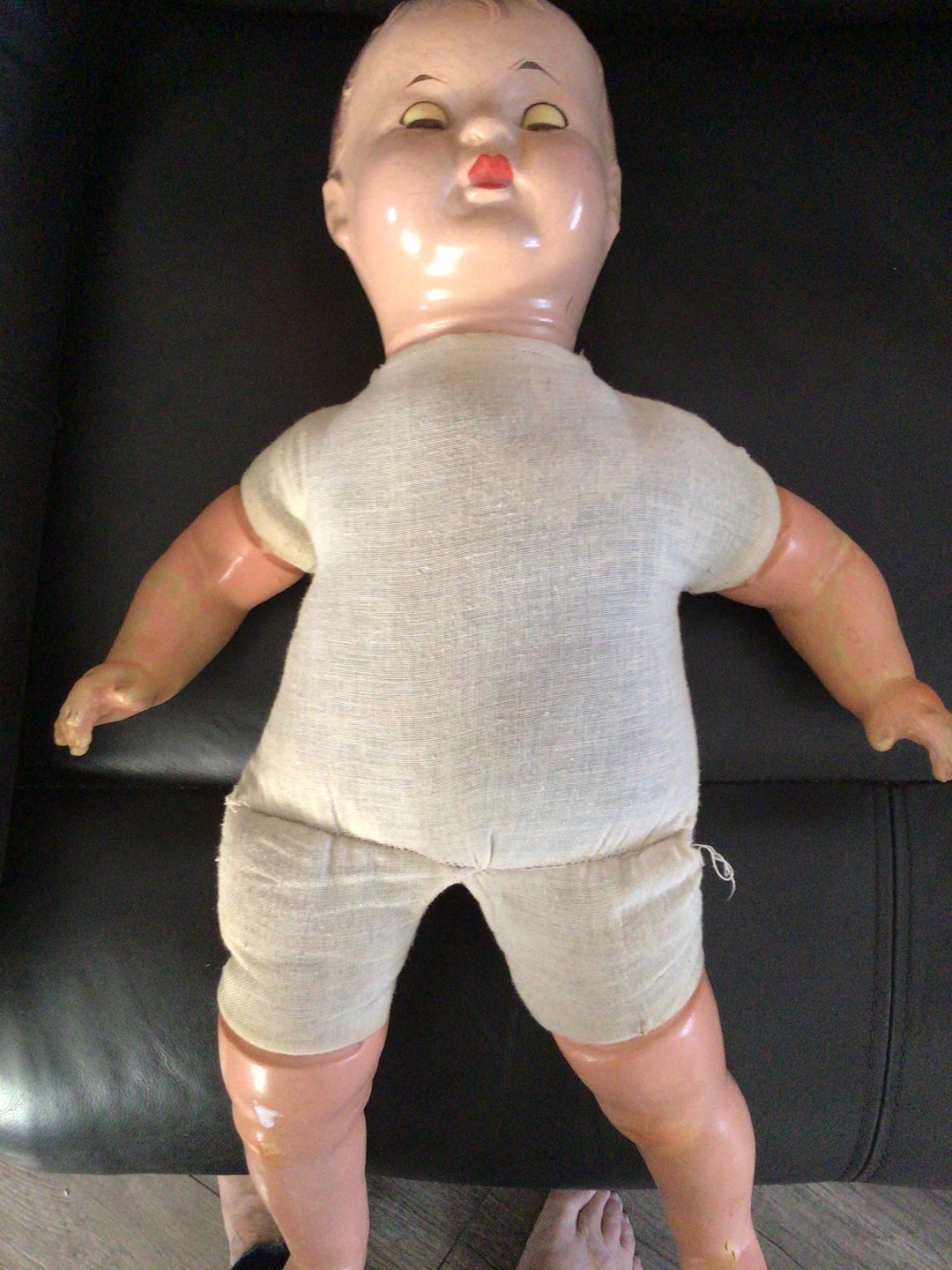 RELIABLE COMPOSITION DOLL. Made in Canada. 22 Inches in Height. 1940s ...