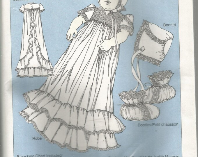 VINTAGE CHRISTENING ENSEMBLE Pattern Grace Knott English Smocking ...