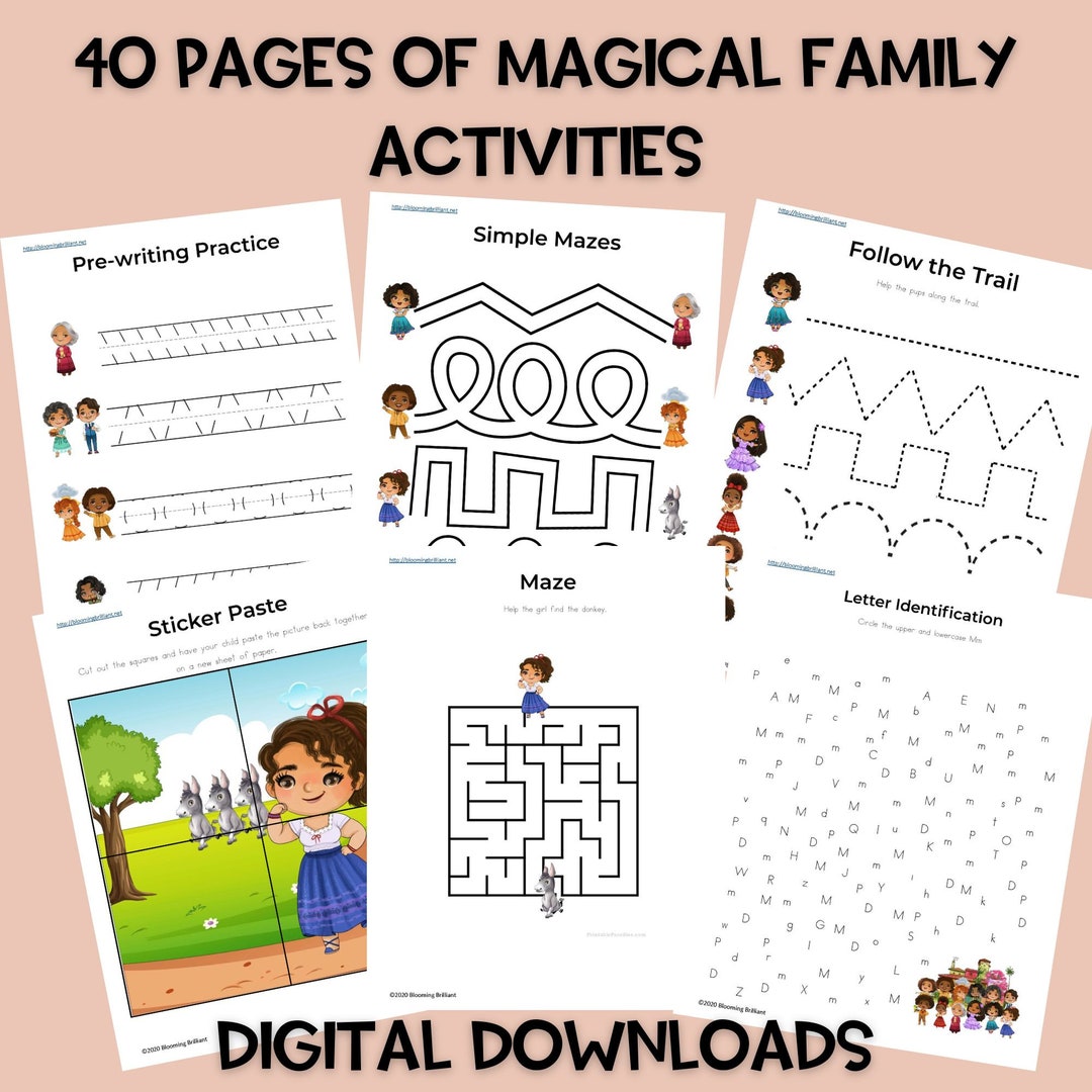 Magical Family Activity Pack (digital Download) (encanto Inspired) - Etsy
