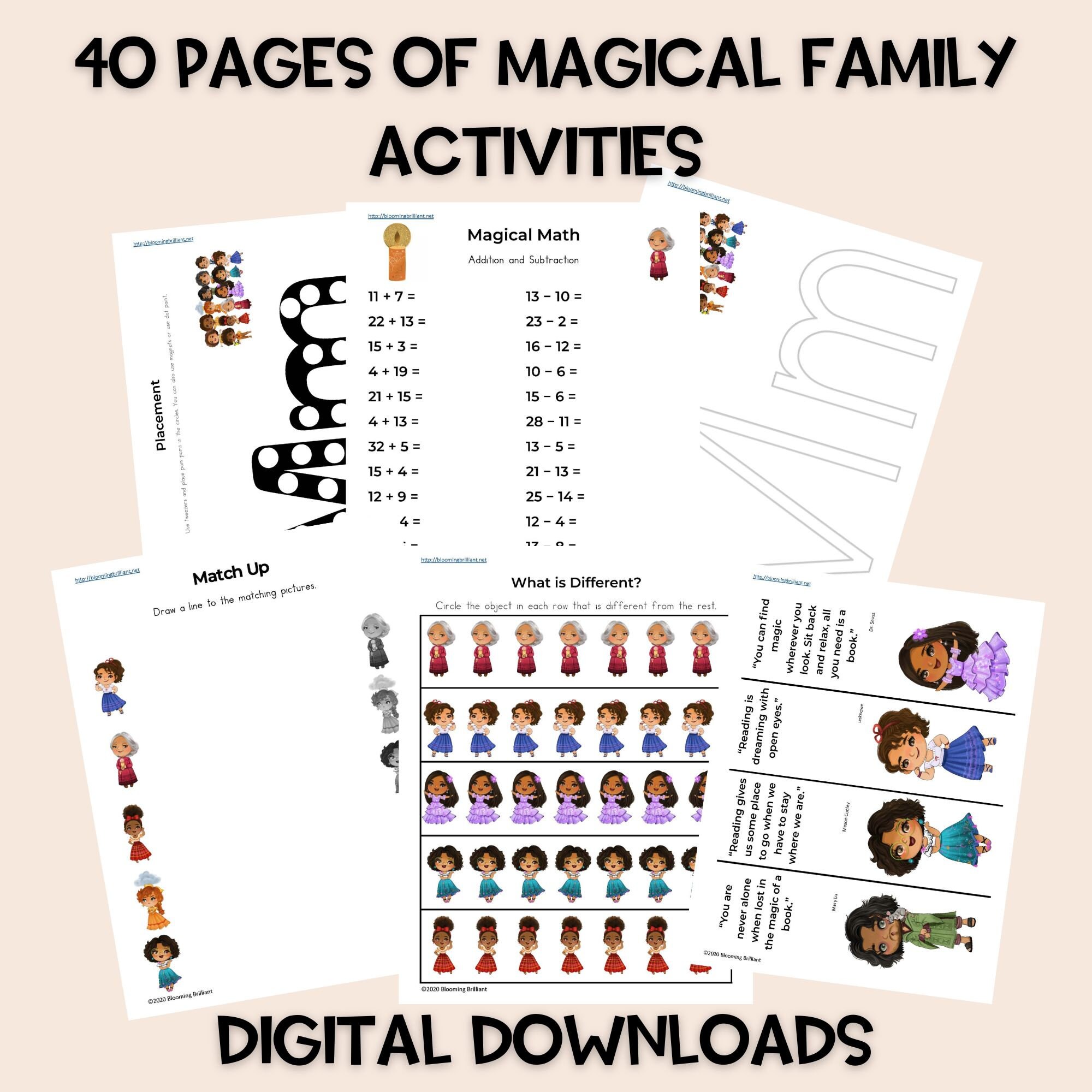 Magical Family Activity Pack (digital Download) (encanto Inspired) - Etsy