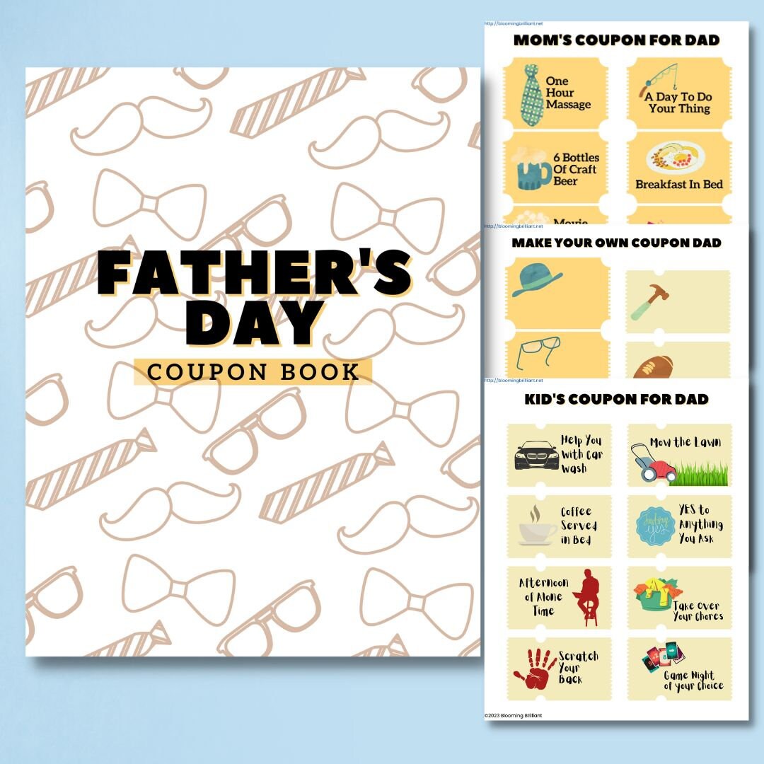 Father's Day Coupon Book (digital File) - Etsy