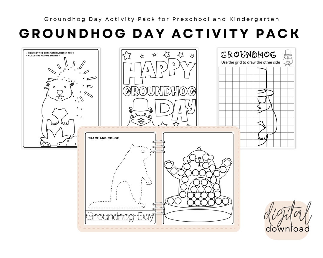 Groundhog Day Activity Pack for Preschool and Kindergarten - Etsy