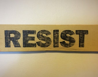 Resist Sign | Etsy