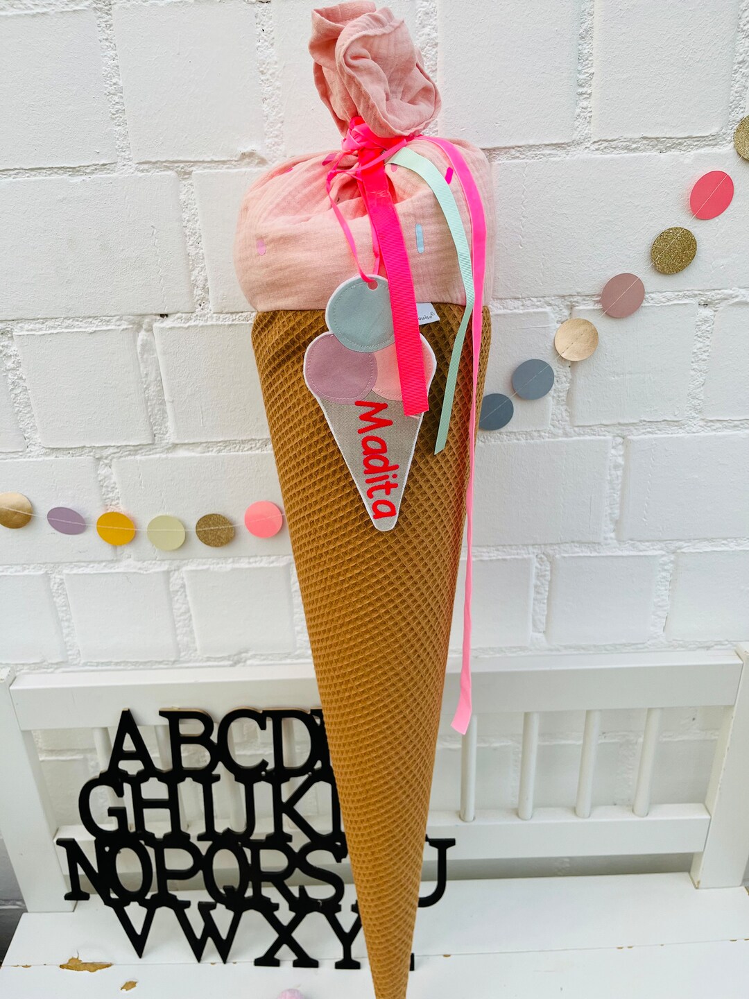 School Cone Ice Cream School Cone Fabric School Cone Girl School Cone ...
