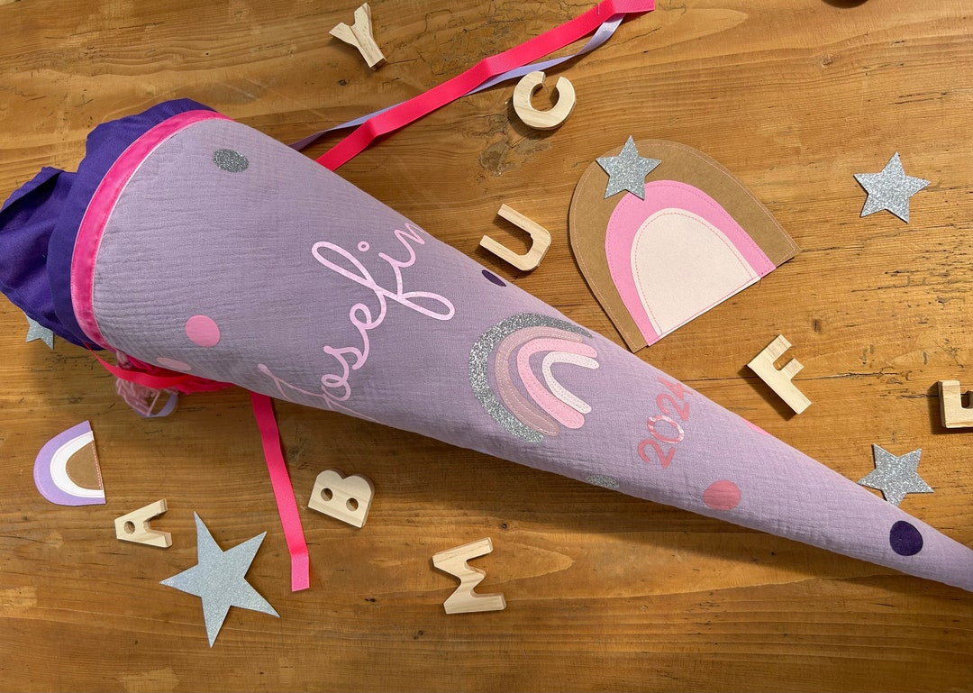 School Cone Muslin School Cone Fabric School Start School Cone Girl ...