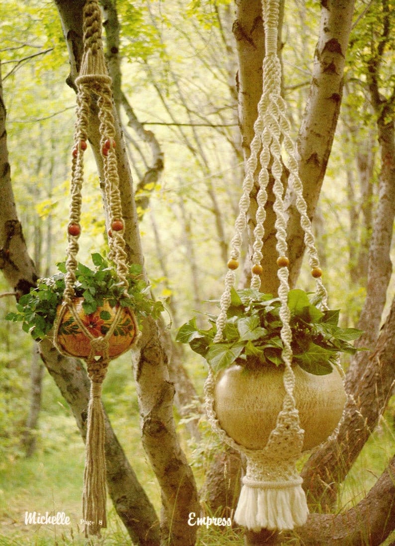 Vintage Macrame Elegance Patterns Book PDF Instant Digital Download 20 ...